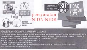 PERSYARATAN NIDN DAN NIDK – Jangkar Global Groups
