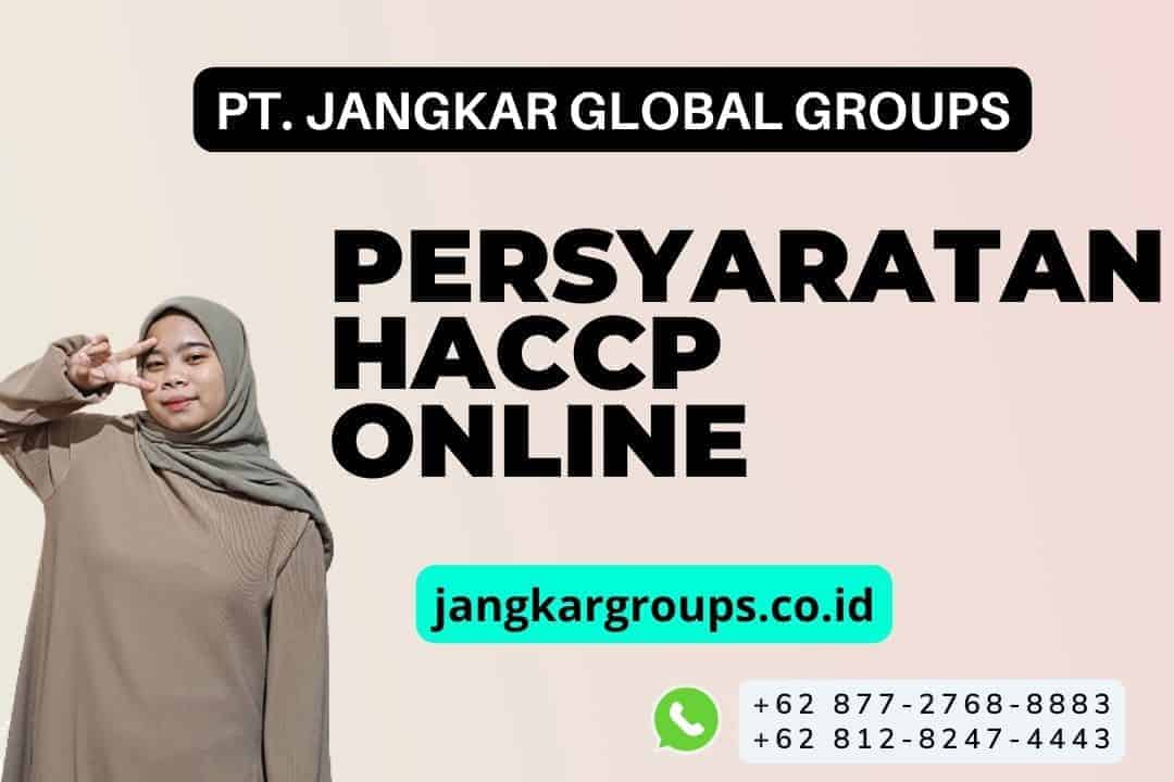 Persyaratan HACCP Online | Sertifikat HACCP